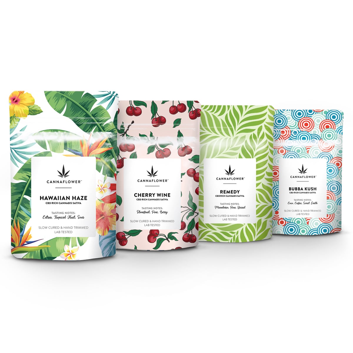 Tasters Menu 2.0 CBD Flower Sample Pack (4 strains) | Cannaflower